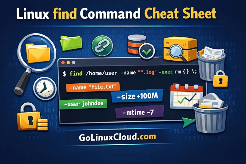 find Command in Linux: Complete Cheat Sheet with 25+ Examples ...