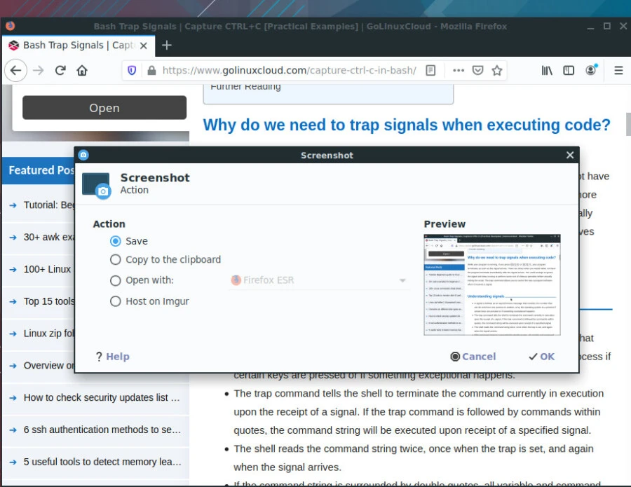 5+ Linux Screenshot Tools with Examples [GUI and CLI] | GoLinuxCloud