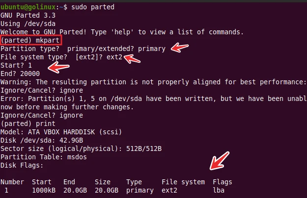 parted Command in Linux: Create, Resize & Manage Disk Partitions