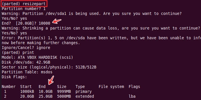 parted Command in Linux: Create, Resize & Manage Disk Partitions
