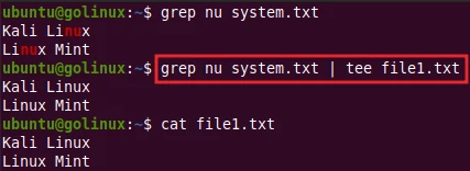 10 tee command examples in Linux [Cheat Sheet] | GoLinuxCloud