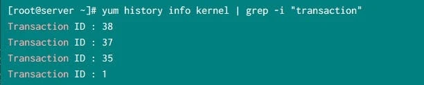 6 practical examples of yum history to rollback updates and patches ...